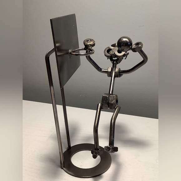 Art | Metal Art Basketball Player Dunking Sculpture | Poshmark